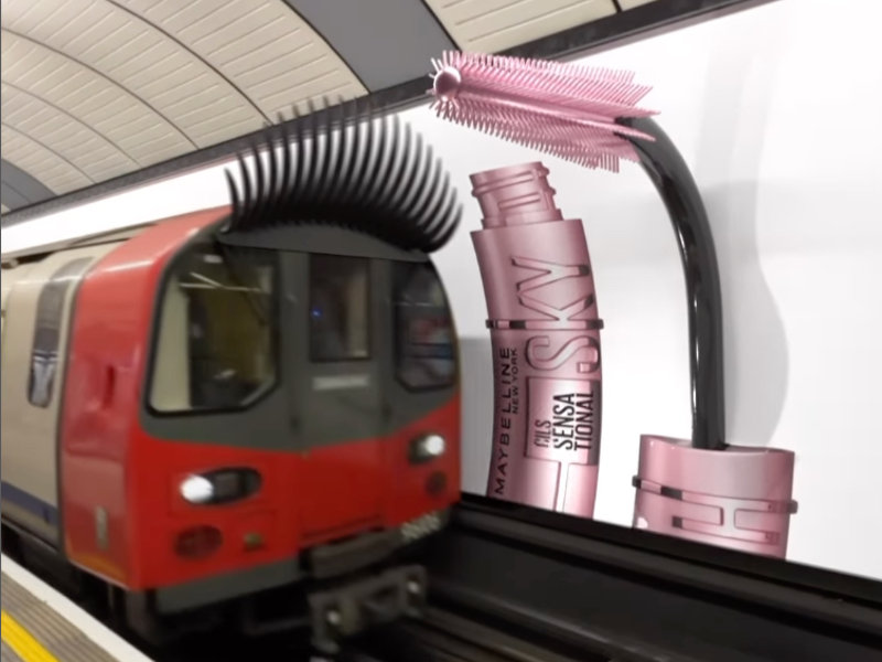 The story behind Maybelline's viral London underground advert